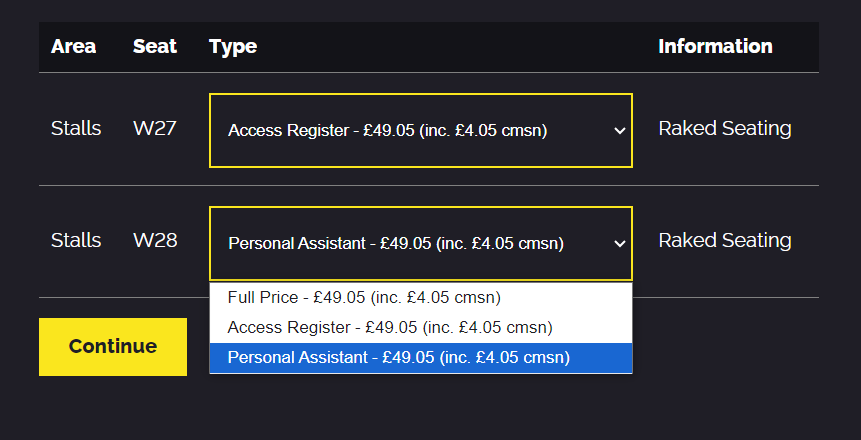 How to book Access and PA tickets online – Bristol Beacon